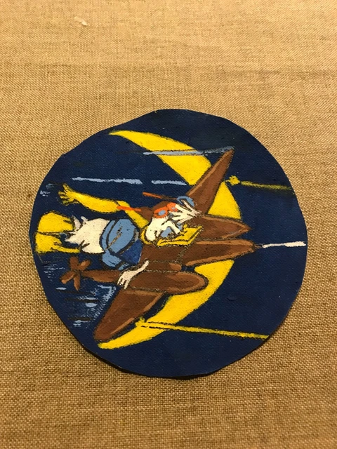 WWII US ARMY US Army AIr Force Fighter squadron patch Donald Duck P-38 ...