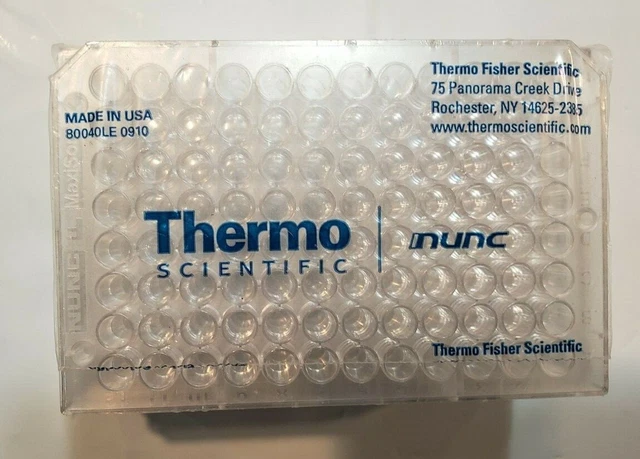 THERMO SCIENTIFIC 80040LE 0910 Nunc 96 Well Vollplatten klar EUR 17,34 ...