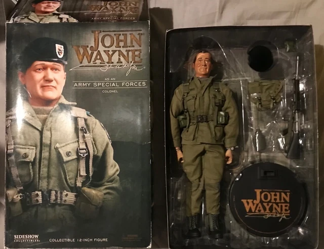SIDESHOW COLLECTIBLES 12-INCH figure - JOHN WAYNE (Army Special Forces ...