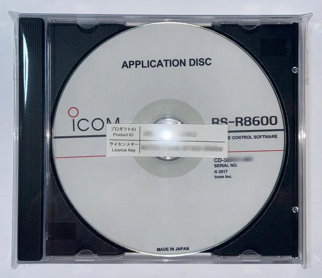 ICOM RS-R8600 REMOTE Control Software V1.01 Sealed Cd Rom £39.99 ...
