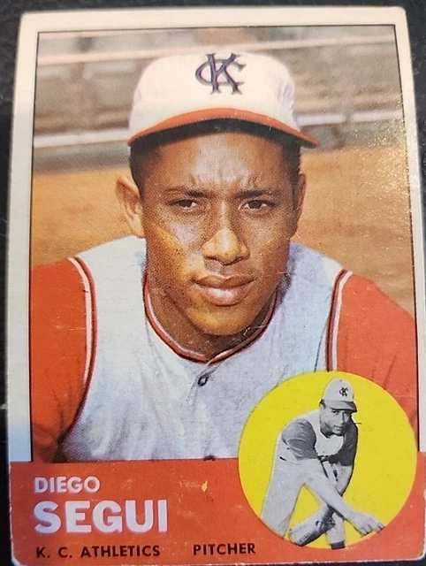 CARTE BASEBALL - Diego Segui - Kansas City Athletics 1963 Topps - #157 ...