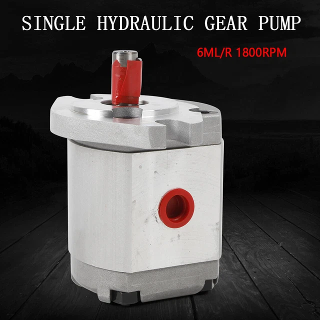 MINI HIGH PRESSURE Hydraulic Gear Pump Flat Key Shaft SAE Aluminum ...