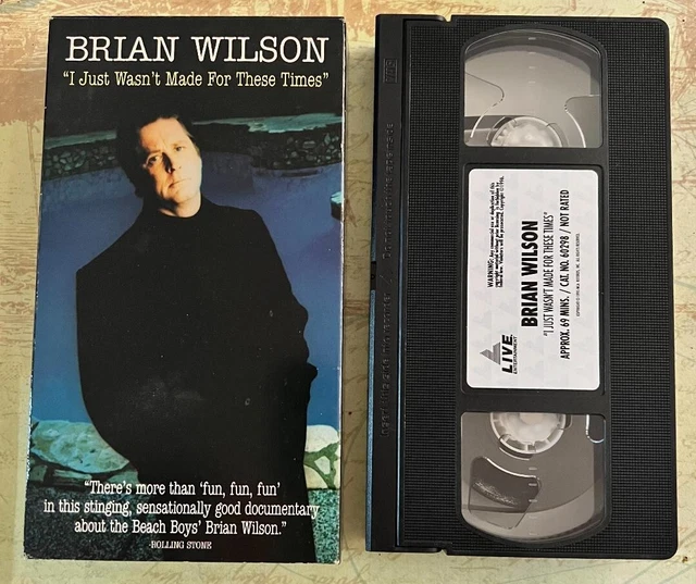 BRIAN WILSON: I Just Wasn’t Made For These Times VHS £32.02 - PicClick UK