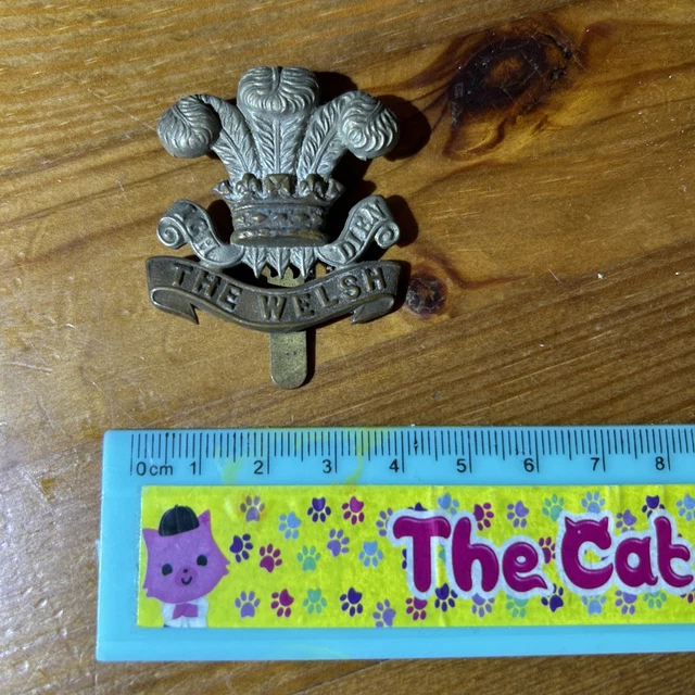 ORIGINAL WW1 / WW2 British Army The Welsh Regiment Cap Badge £3.32 ...