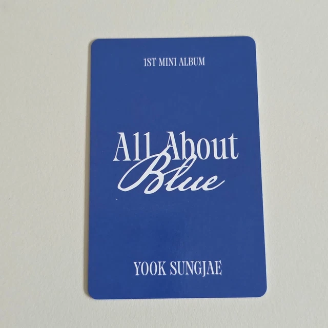 ALBUM DE CARTES photo YUK SUNGJAE BTOB All About Blue Official Kpop EUR ...