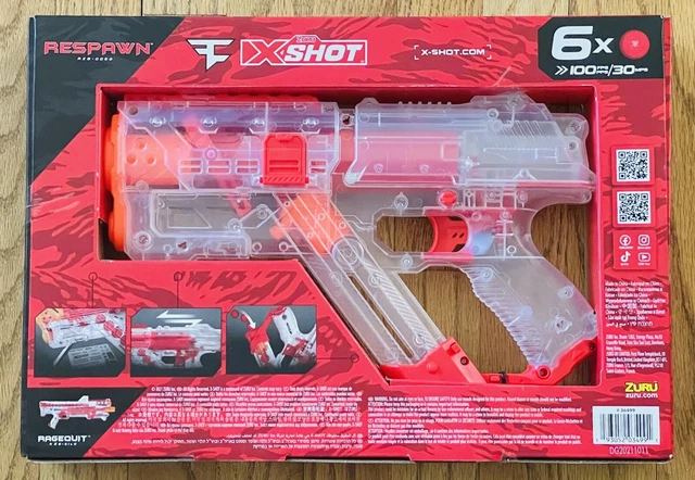 ZURU- X-SHOT FAZE CLAN RESPAWN TOY GUN with 12 DART BALLS NEW IN BOX ...
