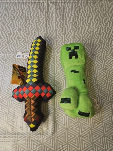 MOJANG MINECRAFT CREEPER And Sword Plush, Stuffed Toy Soft Toy £9.99 ...
