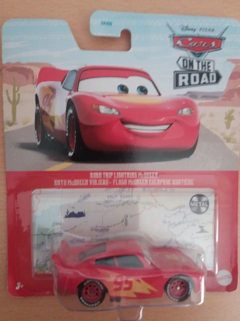 DISNEY PIXAR CARS Road Trip Lightning McQueen 1:55 Metall von Mattel EUR 11,99 - PicClick DE
