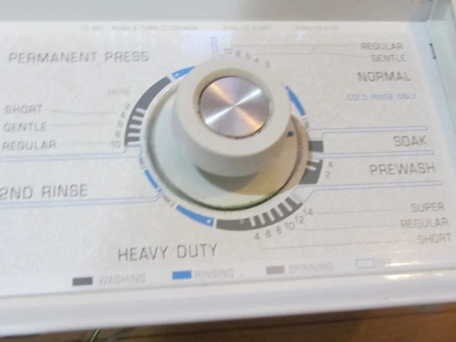 KENMORE HEAVY DUTY Series 70 Control Panel Complete! Ready To Wash ...