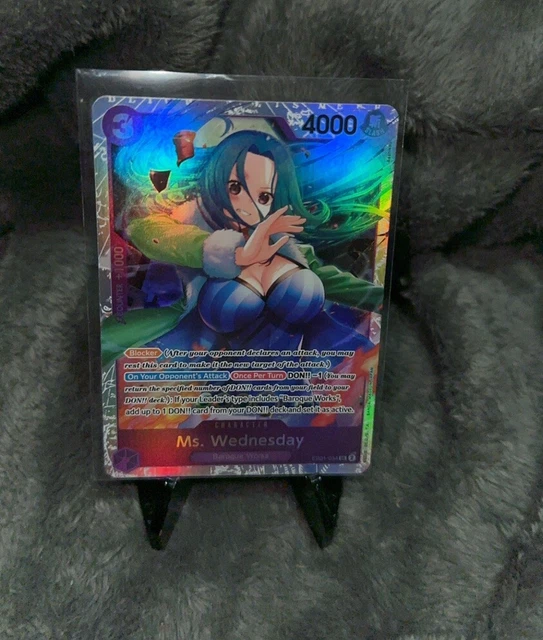 ONE PIECE TCG Memorial Collection Ms. Wednesday EB01-034 SR presque comme neuf EUR 4,40 ...