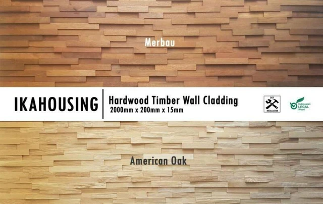 NEW AMERICAN OAK Hardwood Timber Wall Cladding Panels Feature Wall $23. ...