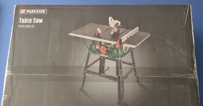 PARKSIDE TABLE SAW 254mm 2000W 240V with laser guide Portable PTKS 2000 ...