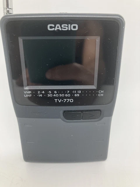 VINTAGE CASIO TV-770 Crystal Vision Portable LCD Color Pocket Mini ...