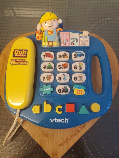 VINTAGE VTECH BOB The Builder Bob's Talking Telephone Music & Lights £ ...