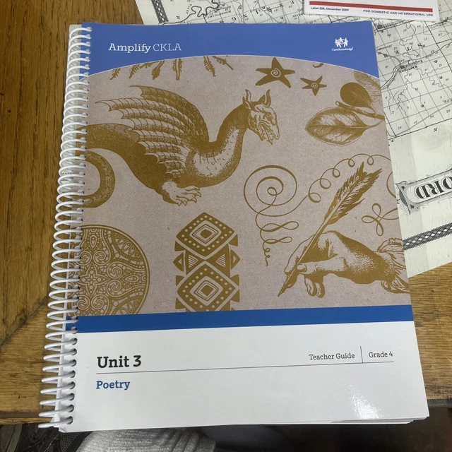 AMPLIFY CKLA GRADE 4 Unit 3 Teacher Guide Homeschool / Poetry $27.14 ...