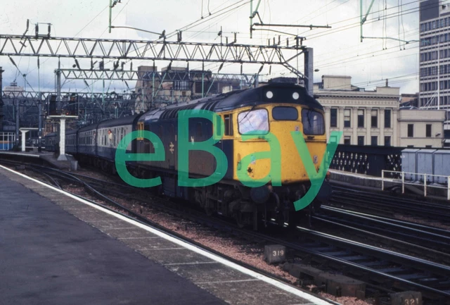 35MM RAILWAY SLIDE of Class 27 27032 @ Glasgow Central Copyright to ...