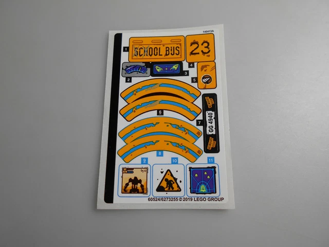 LEGO® HIDDEN SIDE School Bus 1x Sticker/Sticker from Set 70423 New £3. ...