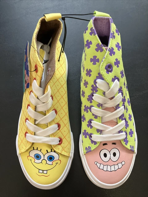 NICKELODEON SPONGEBOB SQUAREPANTS & Patrick Kids' High-Top Shoes-NWOB ...