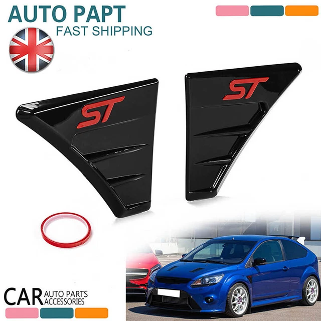 RED ST WING Badges Fiesta St Wing Badges Wing Vents Set For Ford Focus ...