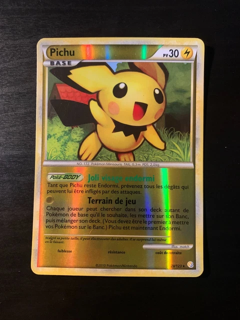 CARTE POKÉMON : Pichu 28/123 Reverse HGSS HeartGold Soulsilver ...