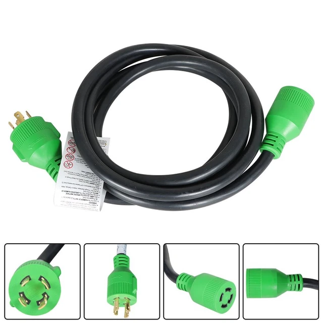 NEMA L14-30P/L14-30R 10FT Adapter Plug 4 Prong 30 Amp Generator ...