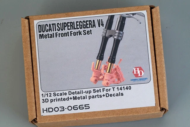 HOBBY DESIGN 12 Ducati Superleggera V4 Vorderradgabel Set Resin Metall ...