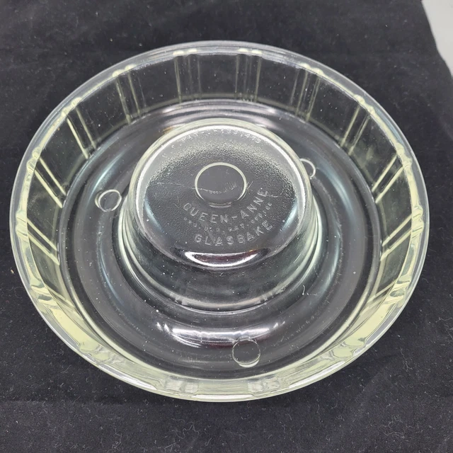 VINTAGE QUEEN ANNE Glasbake Clear Glass Bundt Cake Pan - Ring Mold $15. ...