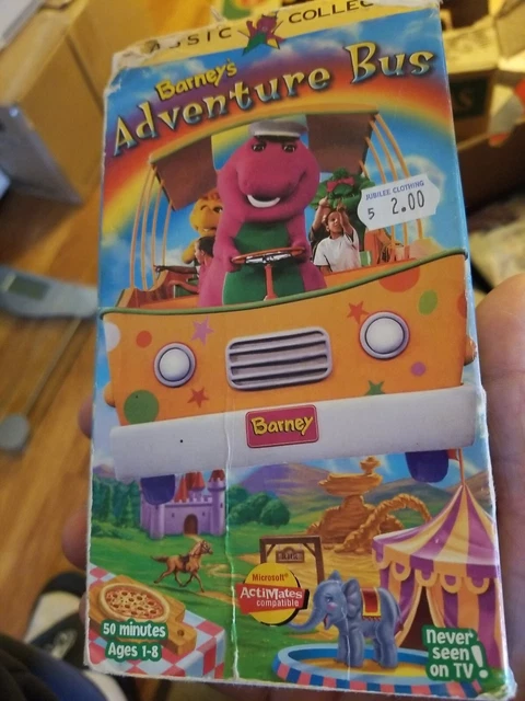 BARNEY - BARNEYS Adventure Bus (VHS, 1997) ÉDITION COLLECTOR..VINTAGE ...