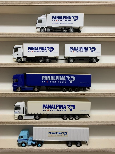 HERPA KONVOLUT SPEDITION Panalpina Actros Scania DSV 1:87 ...