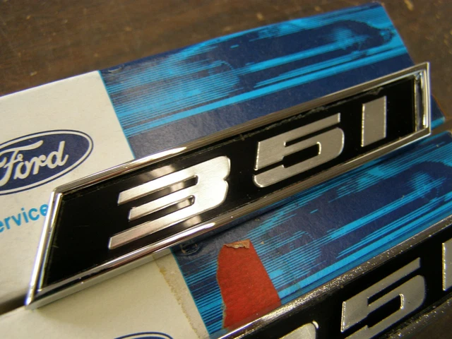NOS OEM FORD 1969 1970 Mustang 351 Fender Emblems Ornaments Badges EUR ...