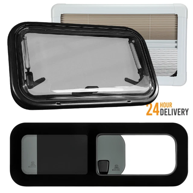 CAMPER VAN MOTORHOME Cassette Windows Hinged & Sliding Conversion ...