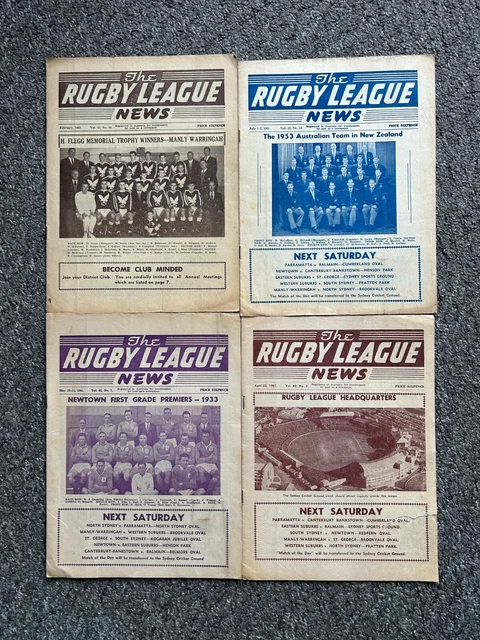 THE RUGBY LEAGUE Programme vol. 42 n. 3,7,14,30 1961-62 £7.99 - PicClick UK