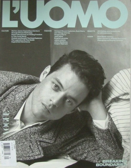RAMI MALEK ALEXANDER SKARSGARD L'uomo Vogue Magazine October 2020 £34. ...