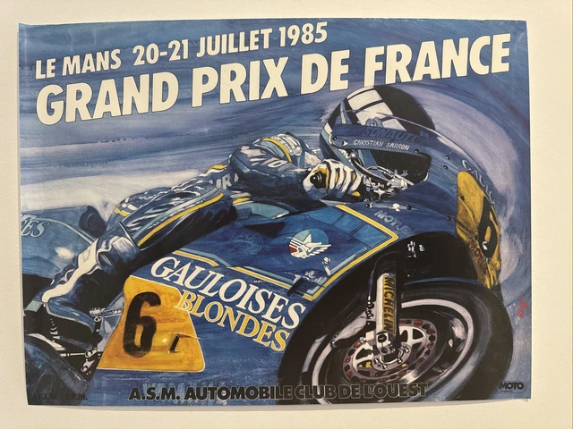 Poster Affiche Grand Prix De France Moto 1995 Eur 1 00 Picclick Fr