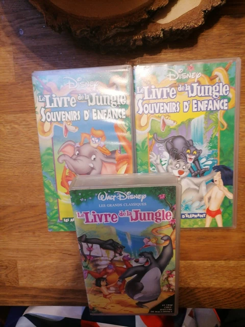 VHS K7 - Lot Disney livre de la jungle + livre de la jungle souvenirs d ...