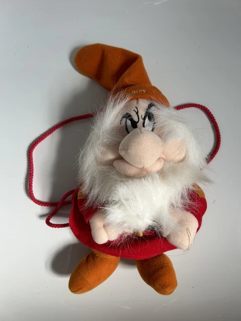 DISNEY SNOW WHITE & The Seven Dwarfs GRUMPY 10" Plush Toy Backpack Bag ...