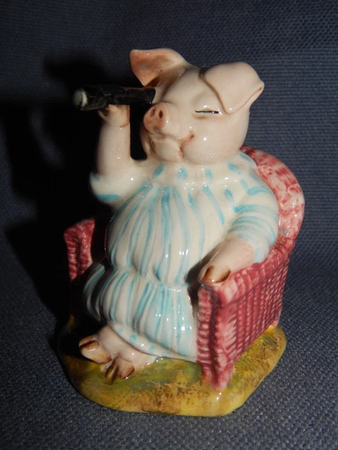 ROYAL ALBERT BEATRIX Potter " LITTLE PIG ROBINSON SPYING " Figurine ...