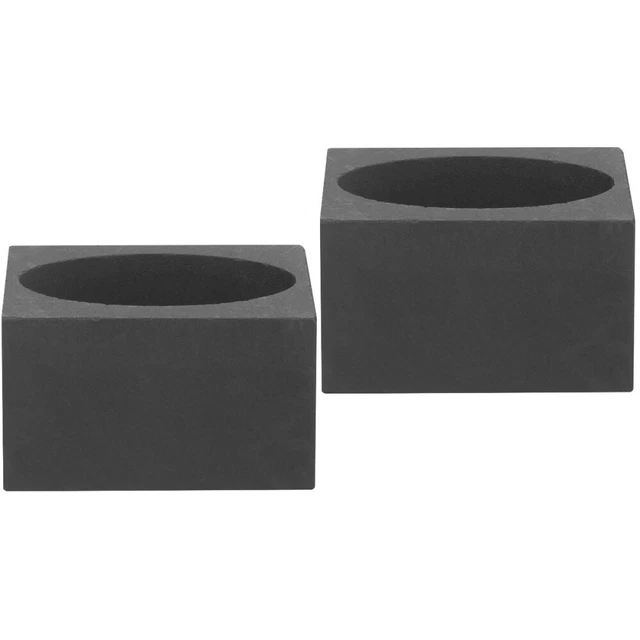 2 PCS CASTING Mold Graphite Crucible Molds Ingot Metal Heart-shaped £19 ...