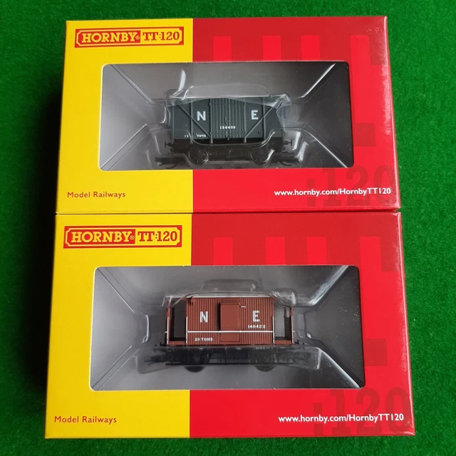 HORNBY TT:120 - TT6004 LNER Vent Van & TT6011 LNER Toad B Brake Van ...