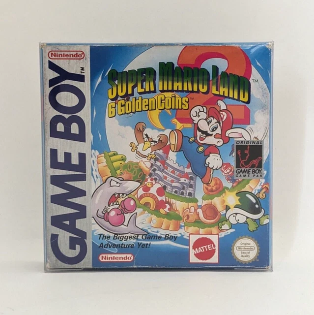 BOXED! GENUINE NINTENDO Game Boy Super Mario Land 2 6 Golden Coins ...