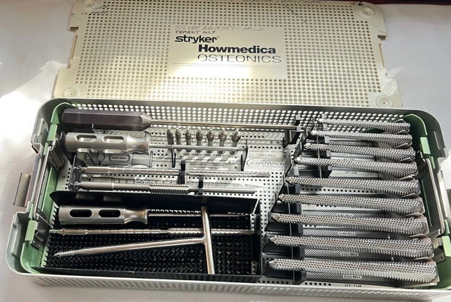 STRYKER HOWMEDICA OSTEONICS Fracture Instruments Set W/ Carrying Case ...