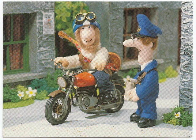 POSTMAN PAT - Peter Fogg With His Guitar On His Motorbike Postcard ...