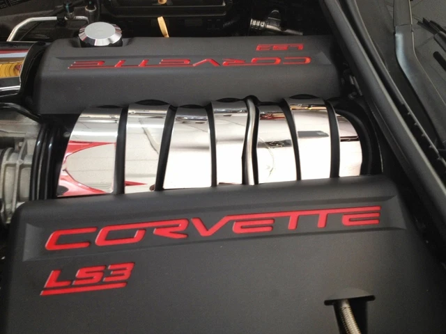 CORVETTE C6 2008-2013 7 Pc Intake Plenum Manifold polish stainless ...
