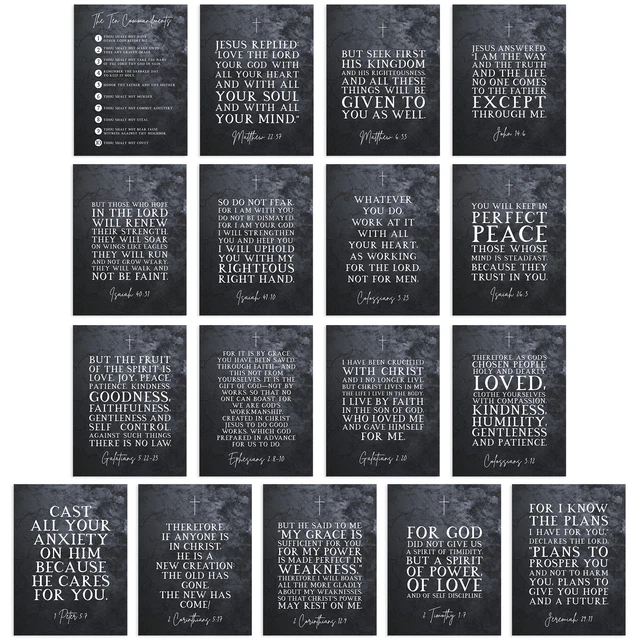 CHRISTIAN HOLY THE Lords Bible Scripture Verses Unframed Poster Art ...