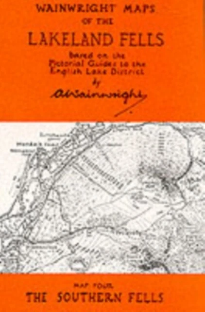 ALFRED WAINWRIGHT - Wainwright Maps of the Lakeland Fells Southern F ...