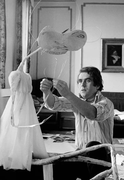 GERALD SCARFE ENGLISH artist cartoonist and illustrator 1969 OLD PHOTO ...