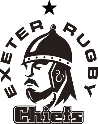 EXETER CHIEFS NEW logo vinyl decal / sticker car van window rugby vinyl ...