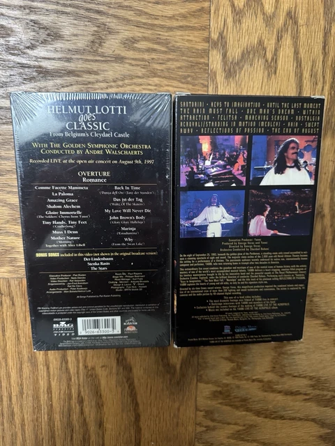 CLASSICAL CONCERT VHS Bundle Yanni Live Acropolis + Helmut Lotti Sealed ...
