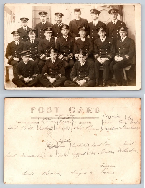 ROYAL NAVY SHIP Crew - Names to reverse - RP Postcard £24.00 - PicClick UK