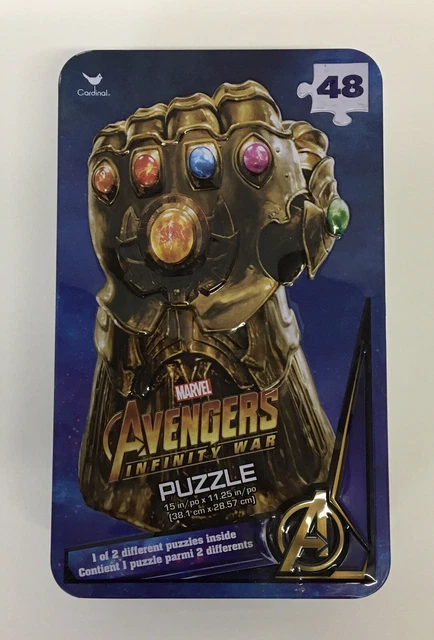 NEW MARVEL AVENGERS Infinity War 48-Piece Puzzle In Metal Tin $9.45 ...